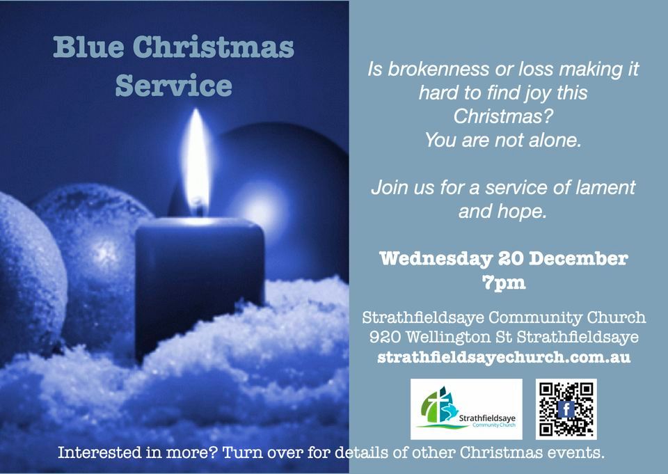 Blue Christmas service, Strathfieldsaye Community Church, Bendigo, 20 ...