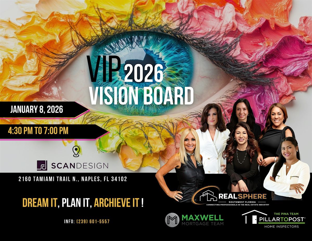 VIP 2026 VISION BOARD EXPERIENCE, 2160 Tamiami Trl N, Naples, 8 January ...
