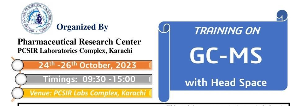 Three Day Hands on Training on GCMS , PCSIR Laboratories Complex ...