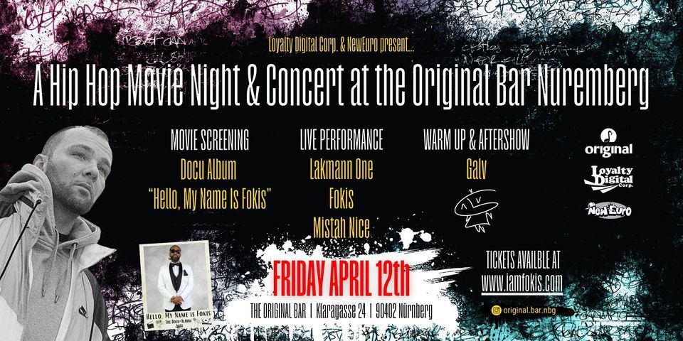Hip Hop Movie Night & Concert w/ Lakmann One @ The Original Bar ...