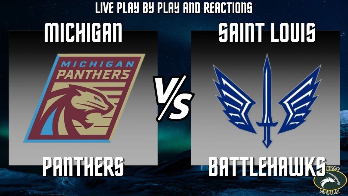Michigan Panthers vs. St. Louis Battlehawks, Ford Field, Detroit ...