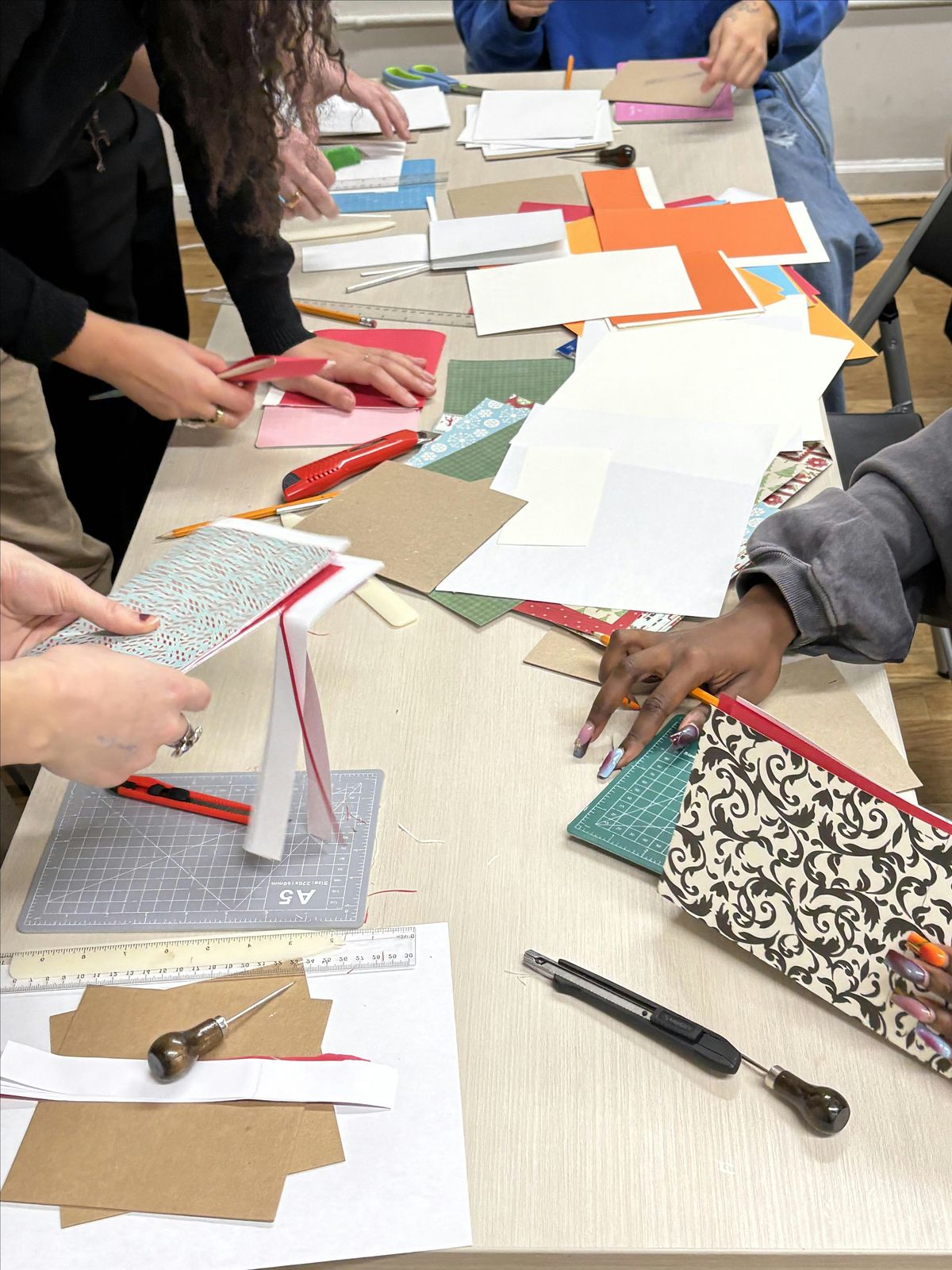 Book Making Workshop: Hard Cover Pamphlet Stitch, american grammar ...