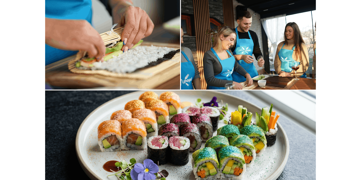 Glitter Sushi & Girl Power: A Galentine’s Culinary Party - Sushi Making ...