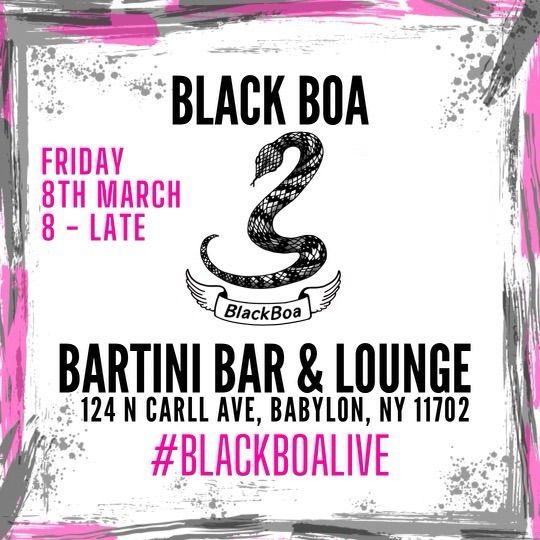 Black Boa Back @ Bartini Lounge, Bartini Bar, Babylon, March 8 2024 ...