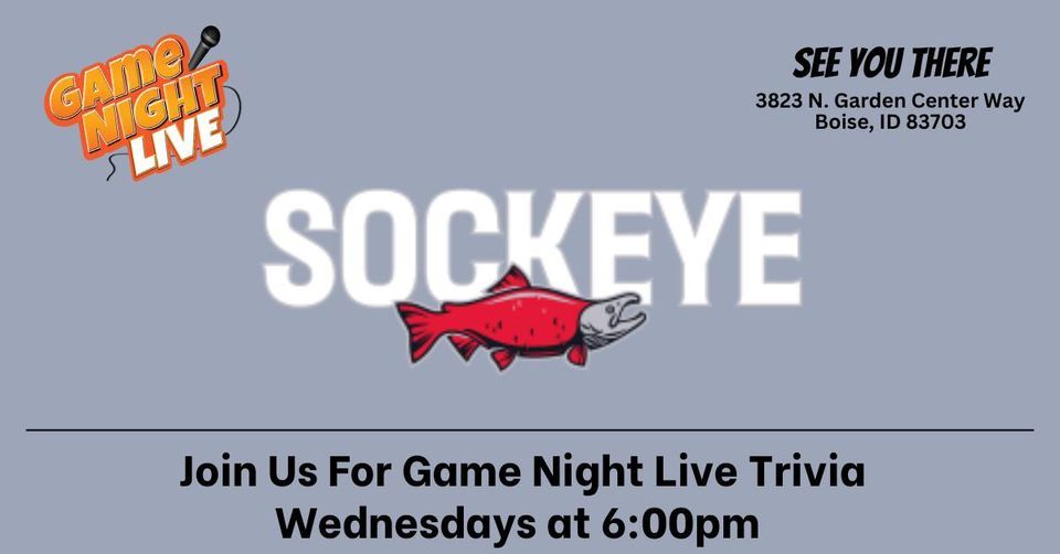 Game Night Live Trivia is at ?Sockeye Alehouse?, Sockeye Alehouse ...