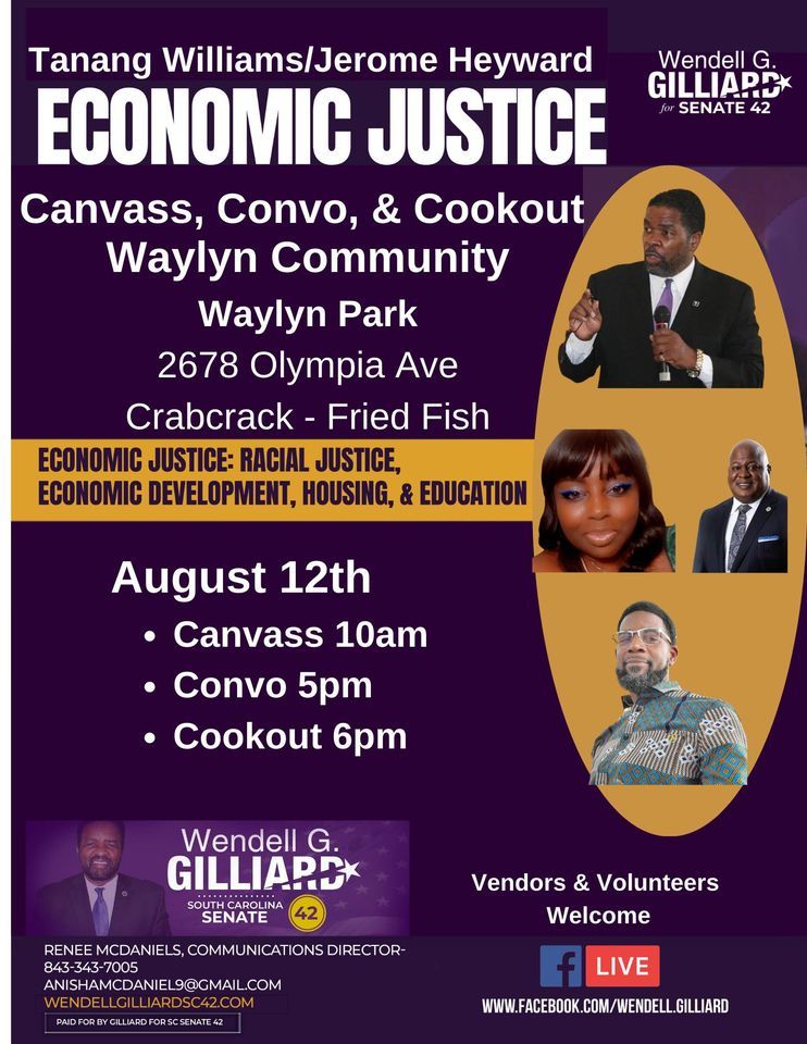 Economic Justice Canvass, & Cookout Waylyn Community hosted by Jerome ...