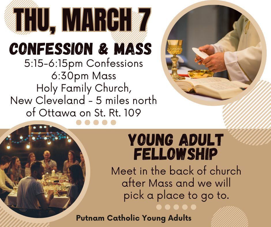 Mass & Fellowship, Holy Family Parish New Cleveland, Ottawa, 7 March ...