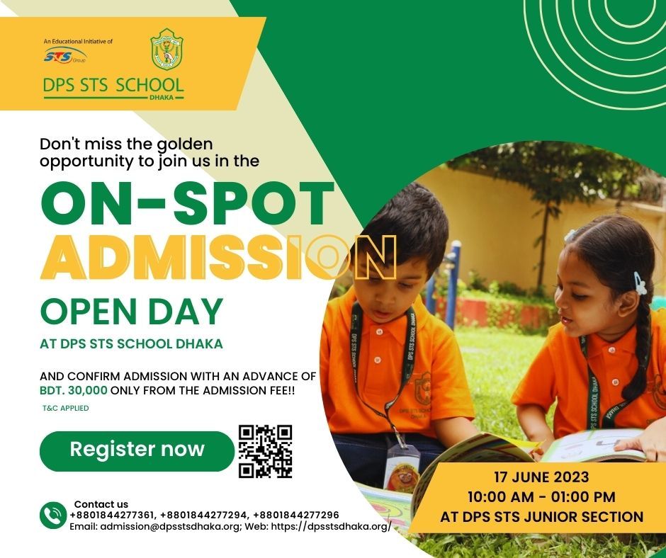On-Spot Admission Day , DPS STS School Dhaka, 17 June 2023 | AllEvents.in