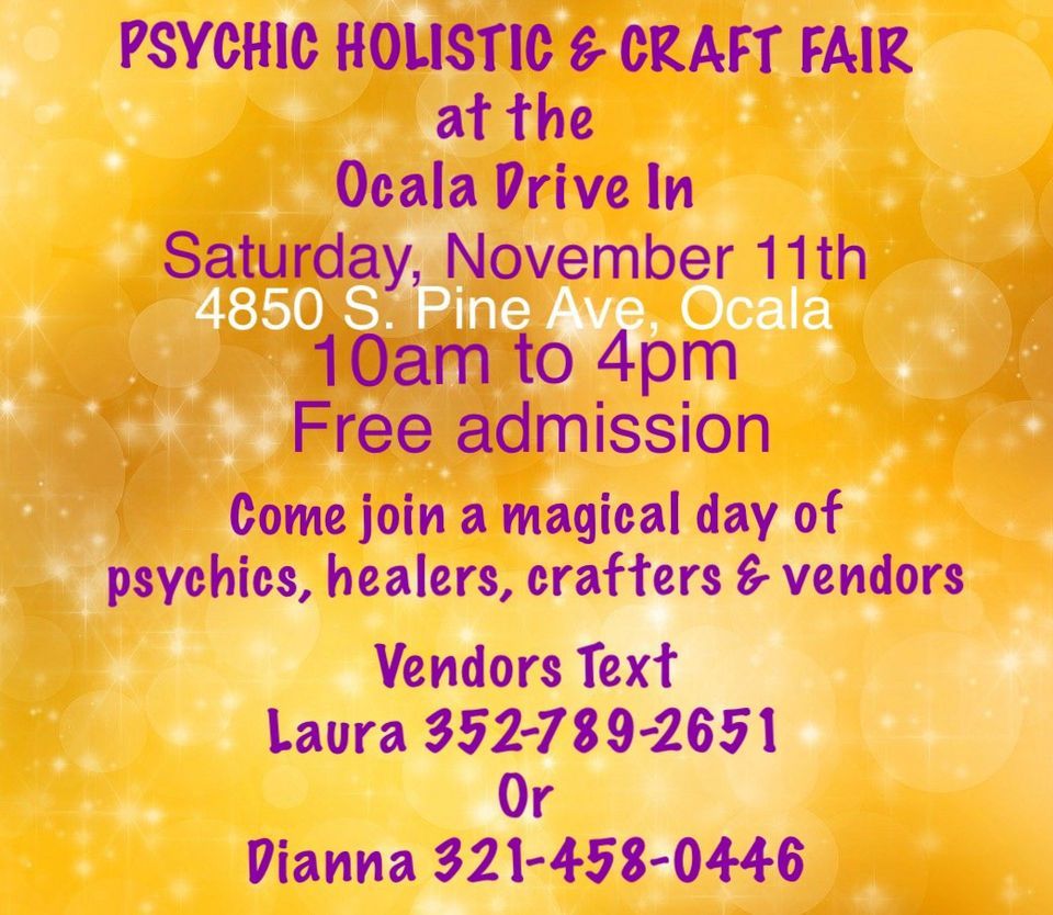 Psychic Holistic & Craft Fair, Ocala Drive-in, 11 November 2023 | AllEvents