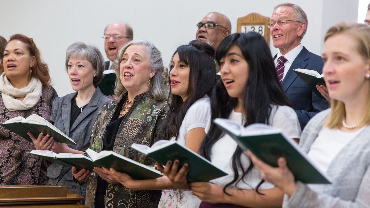 Choir Rehearsal for Easter Sunday, The Church of Jesus Christ of Latter ...