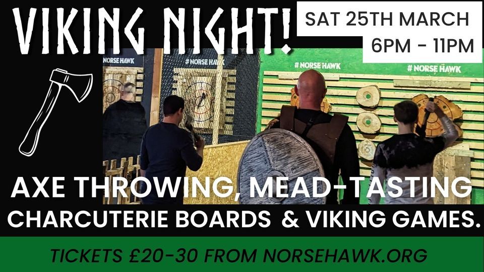 Viking Night ~ Axe Throwing, Mead-Tasting, Food & Viking Games, Norse ...
