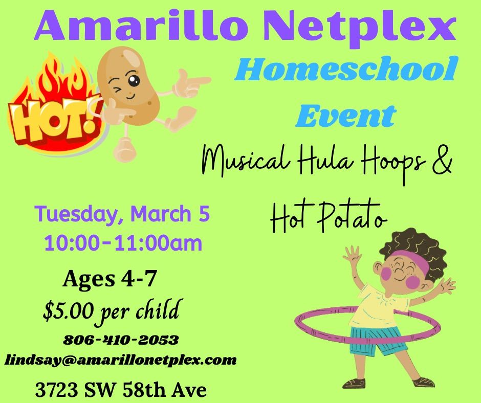 Homeschool Event- Musical Hula Hoops & Balloon Hot Potato for ages4-7 ...