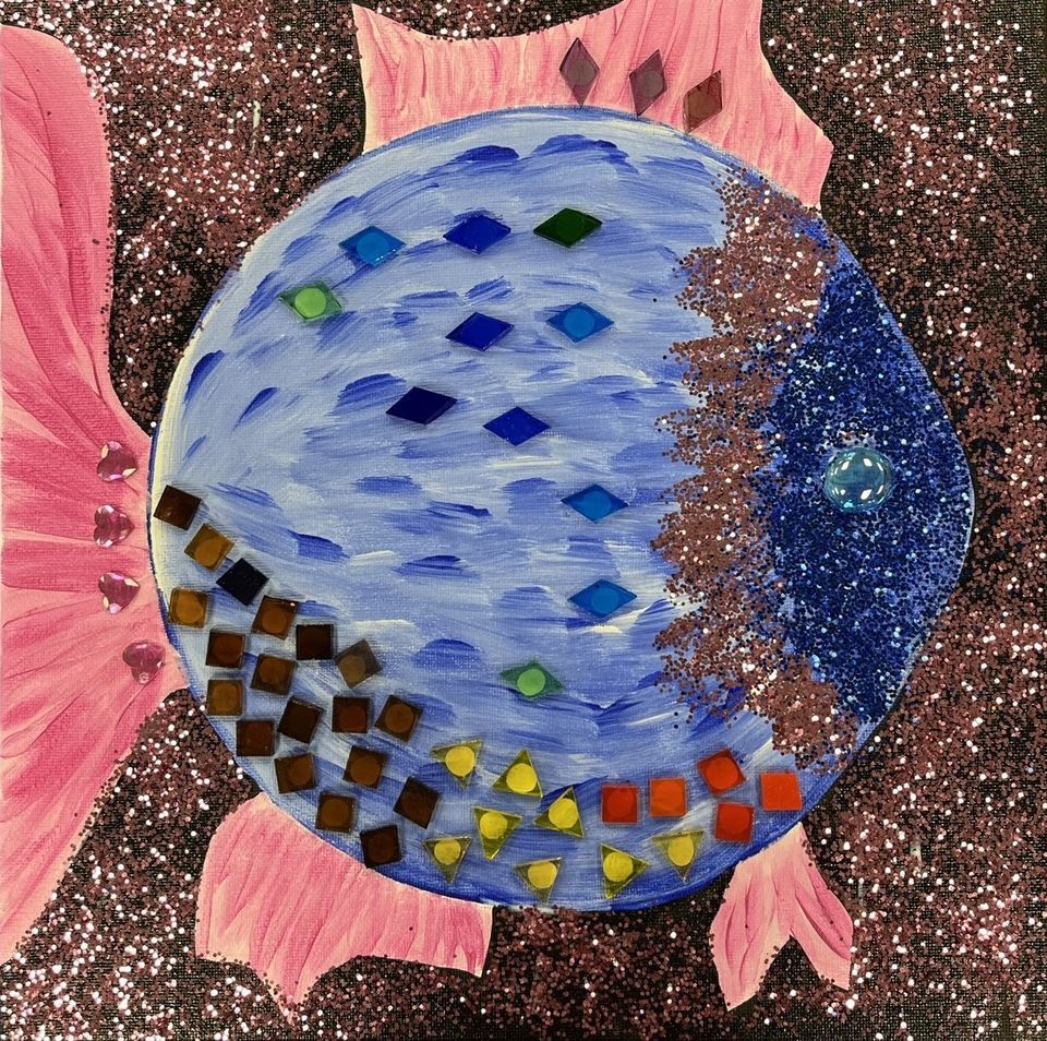 Glitz & Glam Fish-12x12 ($25), The Art Spark - Appleton, WI, 10 January ...