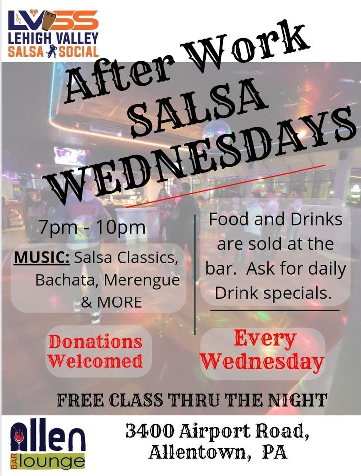 After Work Salsa Wednesdays are BACK!!!, Allen Bar and Lounge ...