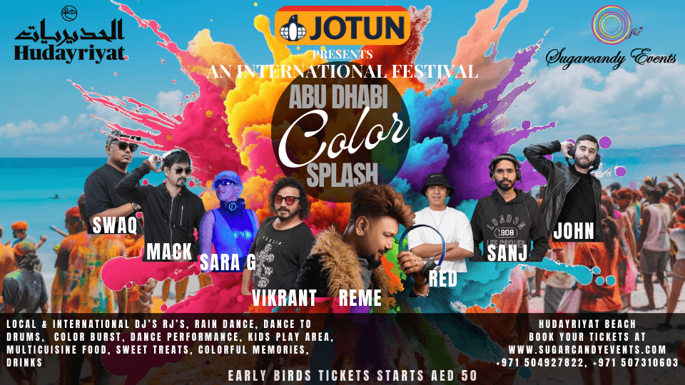 Jotun Color Splash 2025 in Abu Dhabi, Al Hudayriyat Beach - Abu Dhabi ...