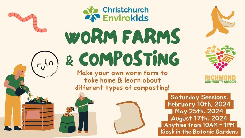 Worm Farms & Composting: Envirokids & Richmond Community Garden, Kiosk ...