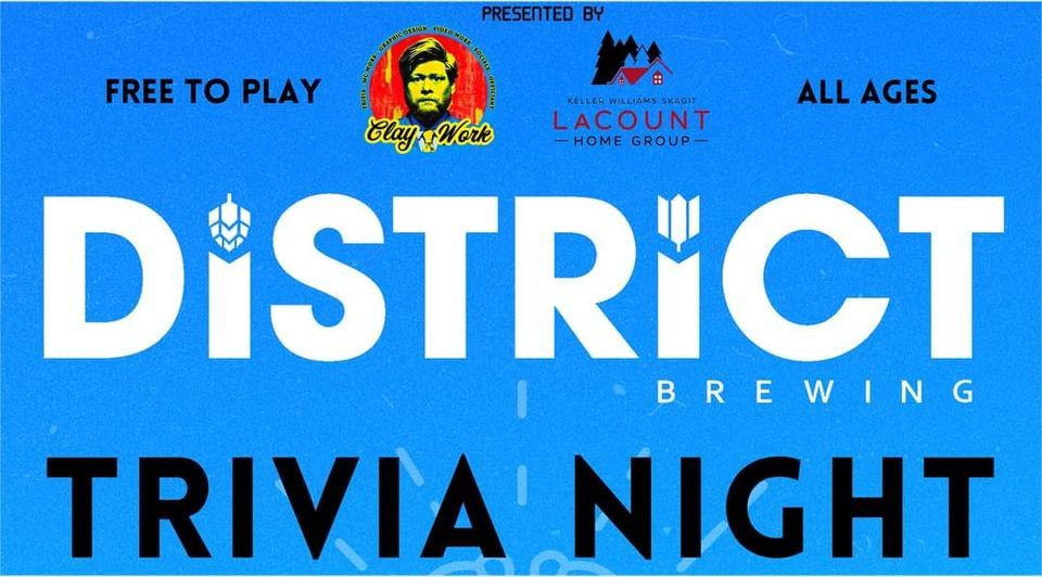 District Brewing Trivia Night, District Brewing, Clearlake, December 6 ...
