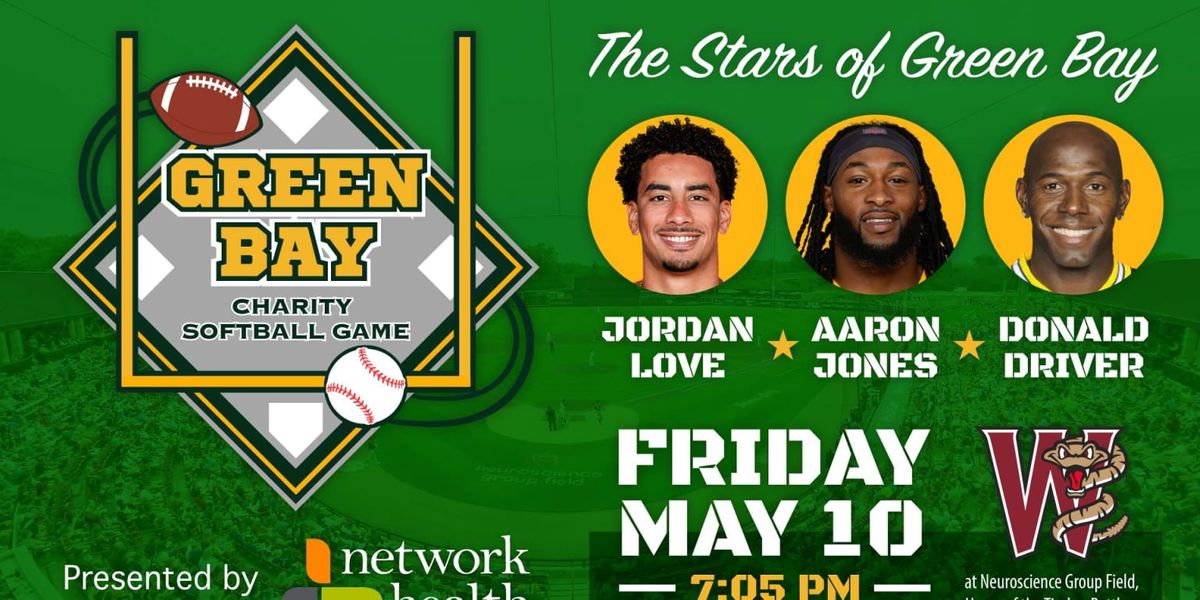 Green Bay Game Charity Softball Game, Fox Cities Stadium, Appleton ...