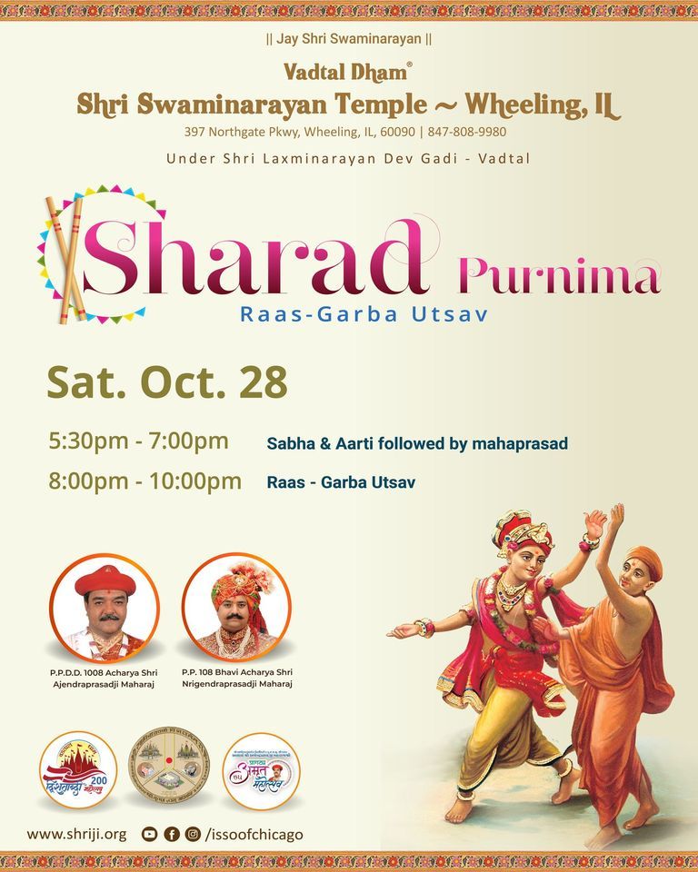 Sharad Purnima (Raas - Garba Utsav), Shri Swaminarayan Temple Wheeling ... Sharad Purnima (Raas - Garba Utsav), Shri Swaminarayan Temple Wheeling ...