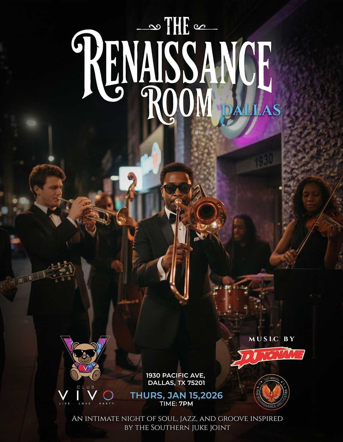 The Renaissance Room: Dallas, Club Vivo, Dallas, 15 January 2026 ...