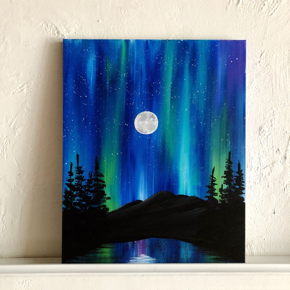 Aurora Paint Class, Art Heads Emporium, Rochester, 16 December 2023 ...