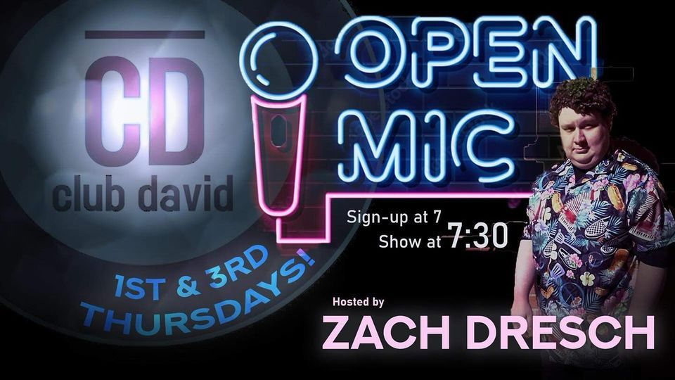 Club David Twice-Monthly Open Mic, Club David, Sioux Falls, 21 March ...