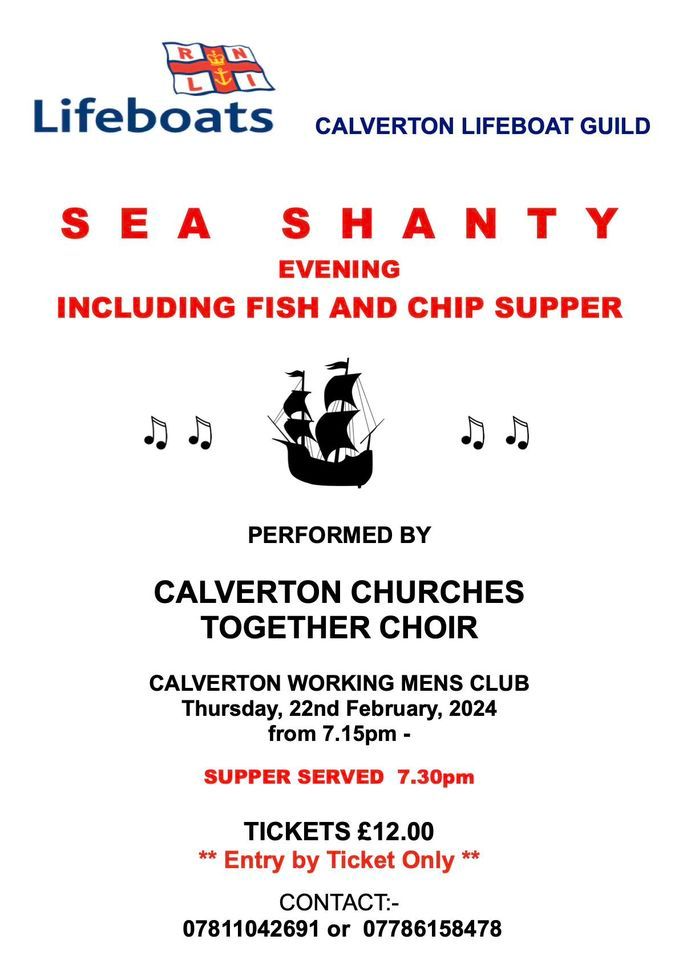 Sea Shanty, Calverton Working Men's Club, February 22 2024 | AllEvents.in