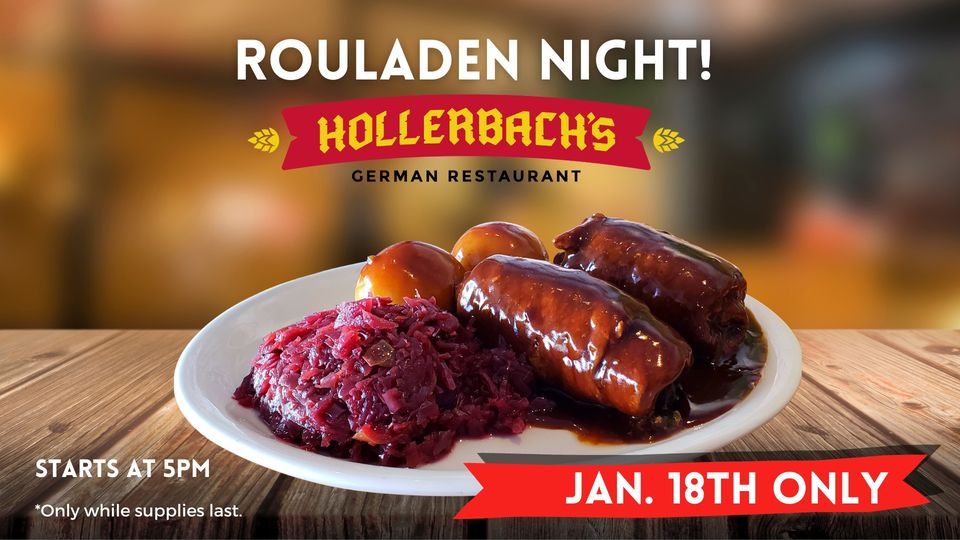 Rouladen Night at Hollerbachs, Hollerbach's German Restaurant, Sanford ...