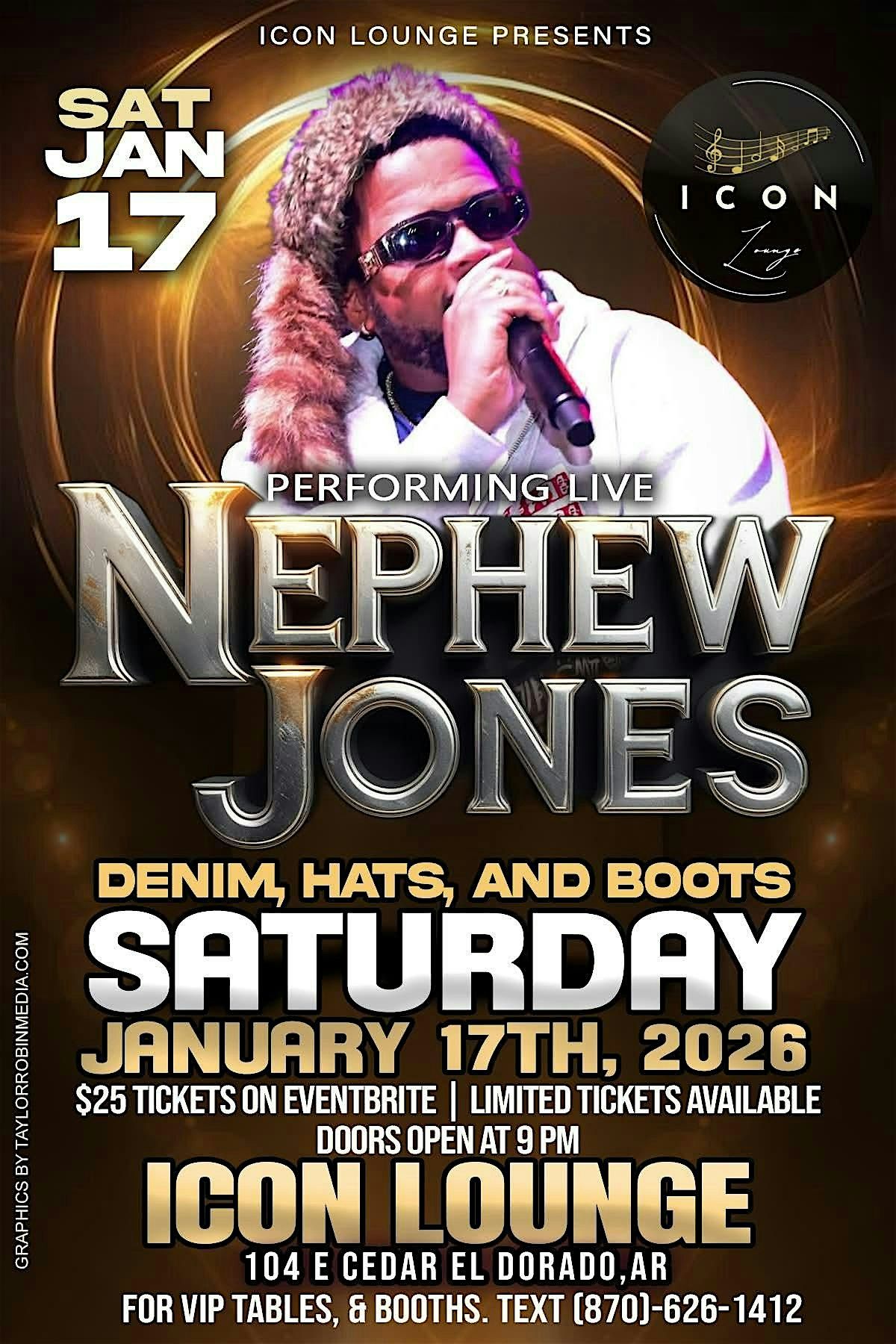 Nephew Jones, 104 E Cedar St, El Dorado, 17 January to 18 January ...