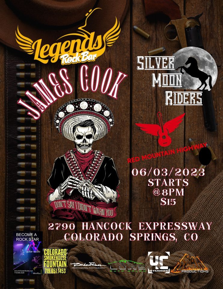 Country Night @ Legends w/ James Cook, Silver Moon Riders, Red Mountain ...