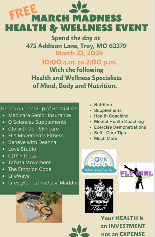 March Madness Health and Wellness Event, Troy (MO), 23 March 2024 ...