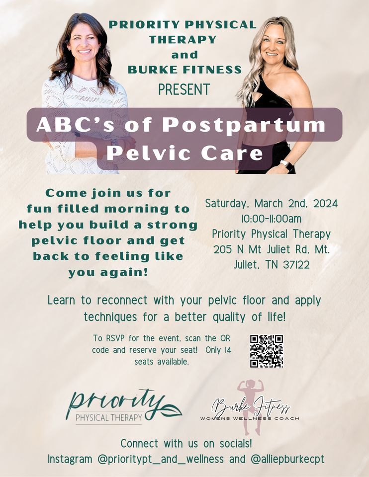 ABCs of Posture, Core and Pelvic Floor , The Therapy Gym, INC 205 N ...