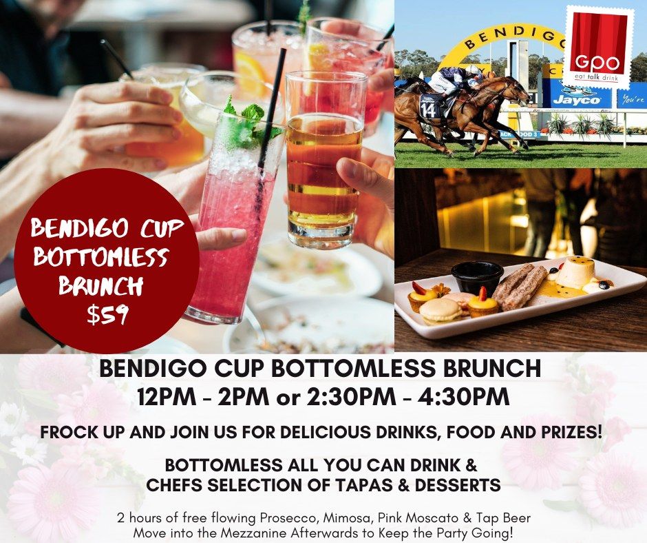 Bendigo Cup Bottomless Brunch, Gpo Bendigo, 26 October