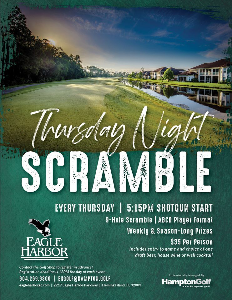 Thursday Night Scramble (Members & Residents Only), Eagle Harbor Golf ...