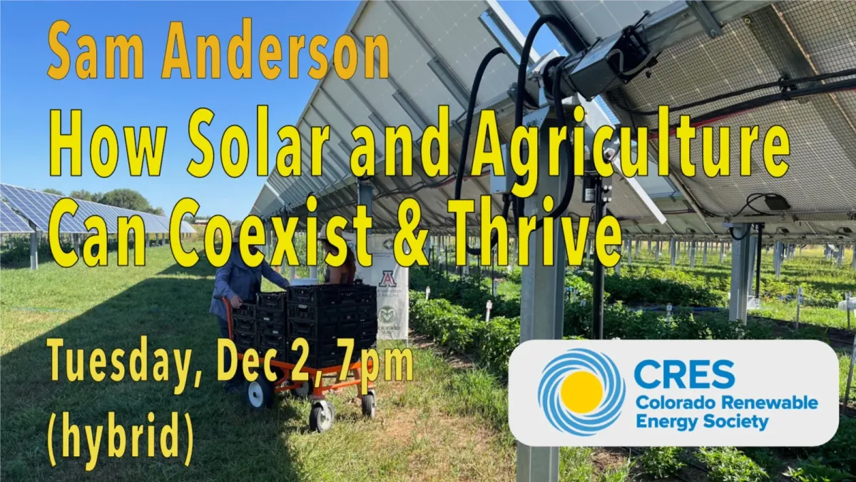 How Solar and Agriculture can Coexist & Thrive (hybrid), Jefferson ...