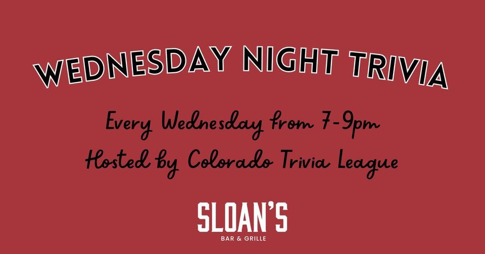 Wednesday Night Trivia at Sloans!, Sloans Bar and Grill, Edgewater, 1 ...