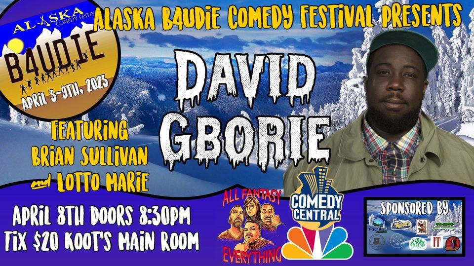 David Gborie - One Night Only, Koot's, Anchorage, 8 April 2023 ...