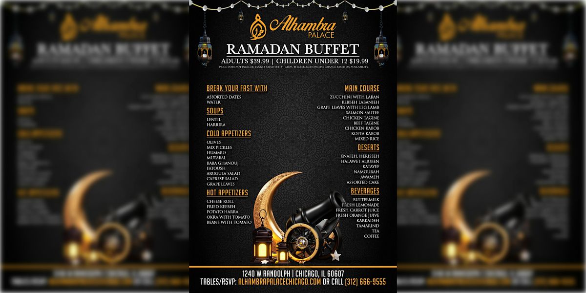 Alhambra Palace Ramadan Iftar Buffet, Alhambra Palace Restaurant ...