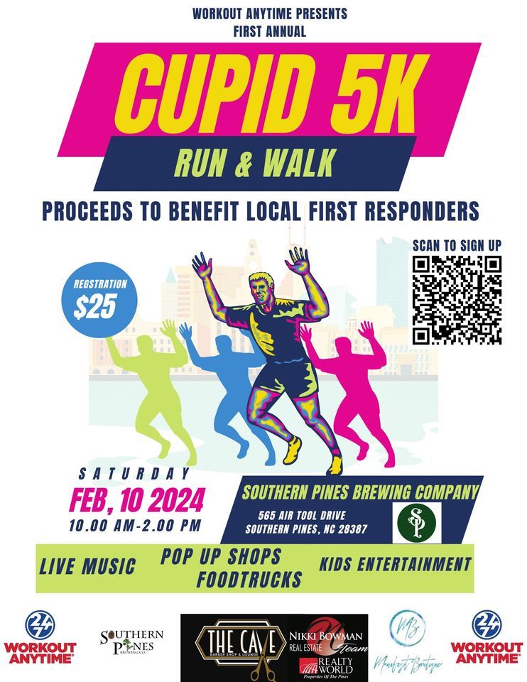 Cupid 5k Fun Run/Walk, Southern Pines Brewing Company, February 10 2024 ...