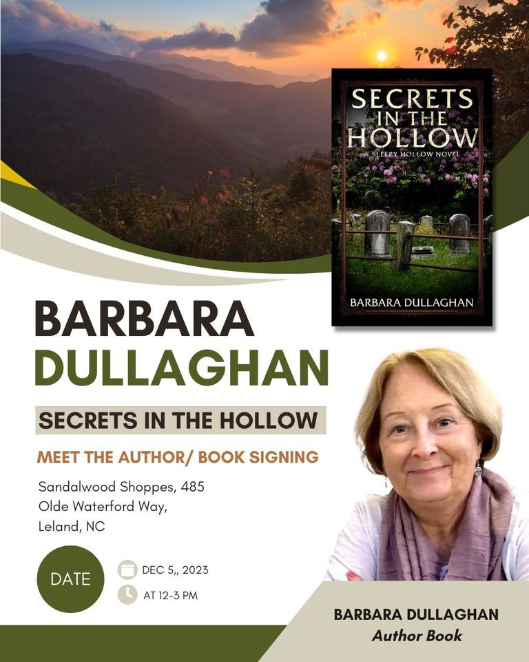 Local Author of Secrets of the Hollow Book Signing , Sandalwood Shoppes ...