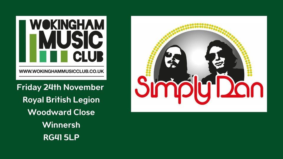 Simply Dan - an evening of the music of Steely Dan, Wokingham Music ...