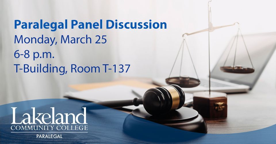 Paralegal Panel Discussion, Lakeland Community College, Kirtland, 25 ...