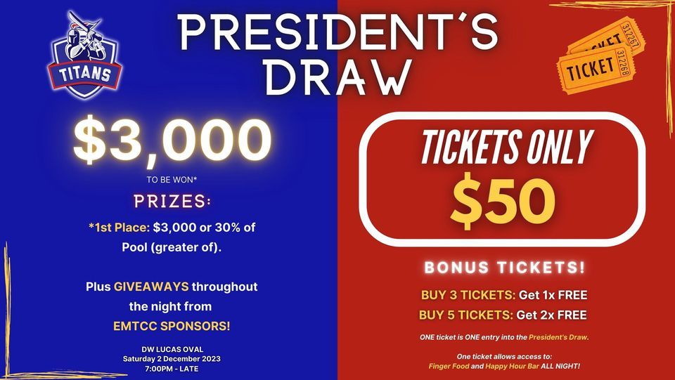 EMTCC Presidents Draw, DW Lucas Oval - Dunlop Reserve, Wyndham City, 2 ...