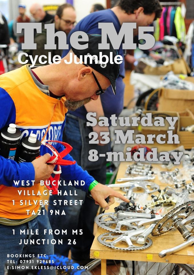 The M5 Cycle Jumble, West Buckland Village Hall, Wellington, 23 March ...