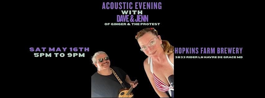 Live Music: Dave & Jenn Acoustic Duo at Hopkins Farm Brewery, Hopkins ...