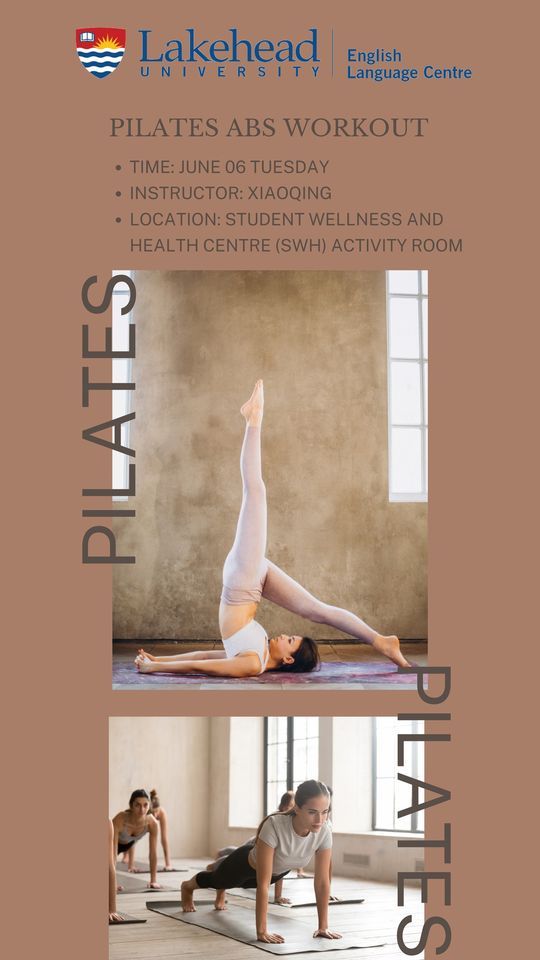 Pilates Abs workout , Lakehead University, Grand Marais, 6 June 2023 ...
