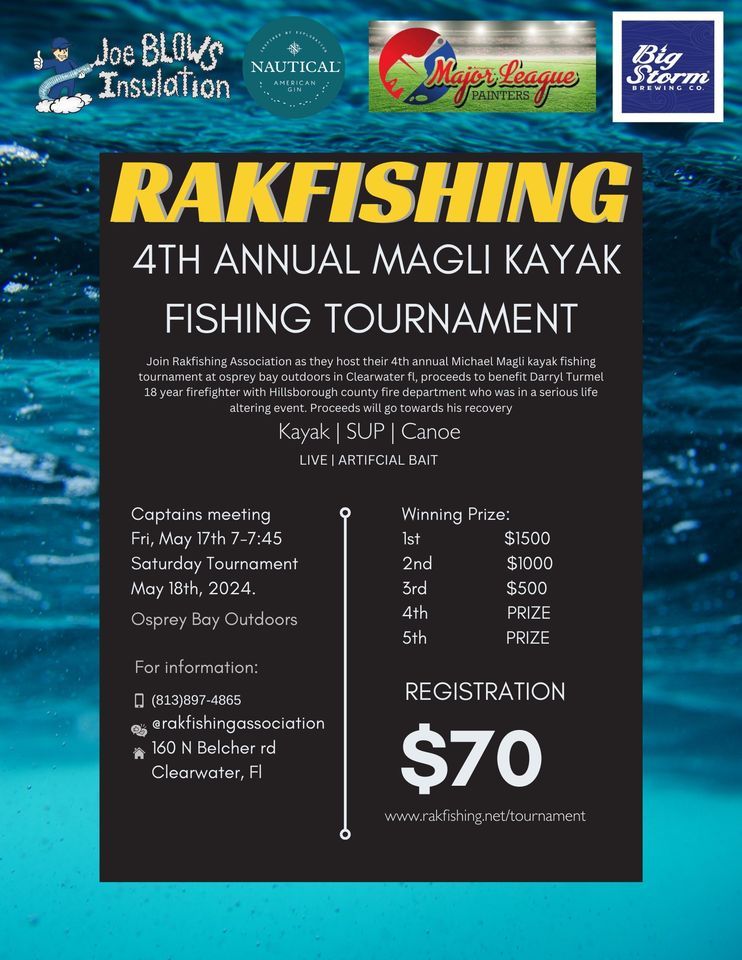 RAKFISHING 4th annual Magli kayak fishing tournament , Osprey Bay ...