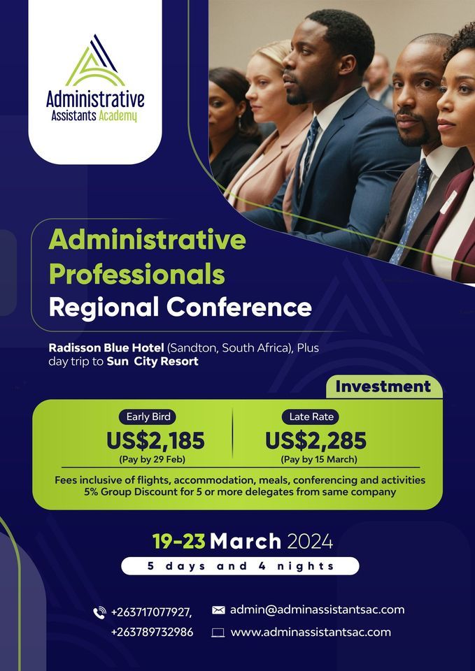 Administrative Professionals Regional Conference, Raddison Blu Hotel ...