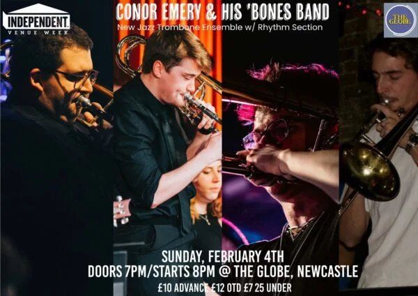 CONOR EMERY & HIS BONES BAND, The Globe, Newcastle Upon Tyne, 4 ...
