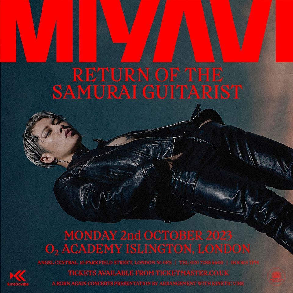 MIYAVI - RETURN OF THE SAMURAI GUITARIST at O2 Academy Islington - London, O2 Academy Islington ...